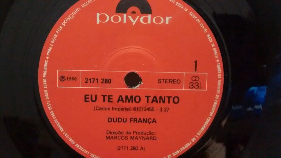 HEAR 7" DUDU FRANCA 45 "FIM DE SEMANA" SOUL FUNK BRAZIL 80' CARLOS ...