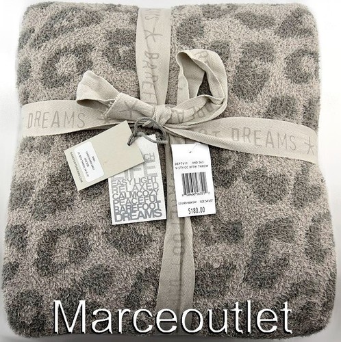 Barefoot Dreams Cozy Chic In The Wild Throw Blanket 54" x 72" Linen ...