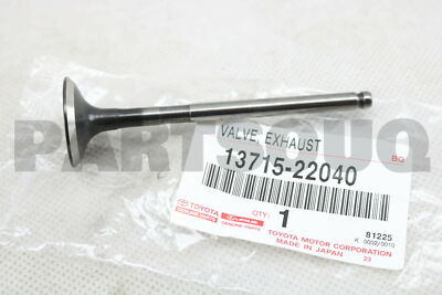 Toyota 1371522040 Genuine Valve Exhaust 13715-22040 | Camshaft ...