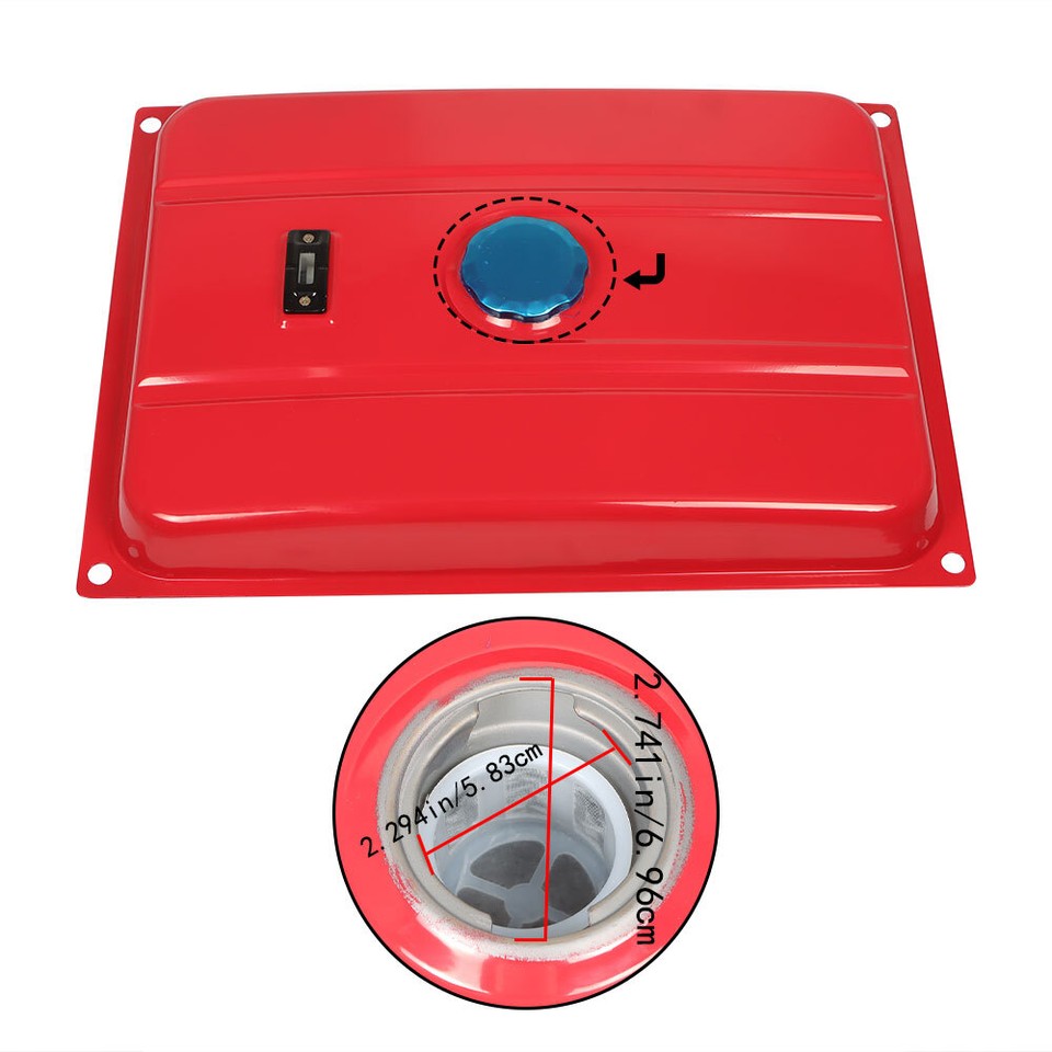 7 Gallon Universal Secondary Gas Fuel Tank Generator Petcock Filter ...