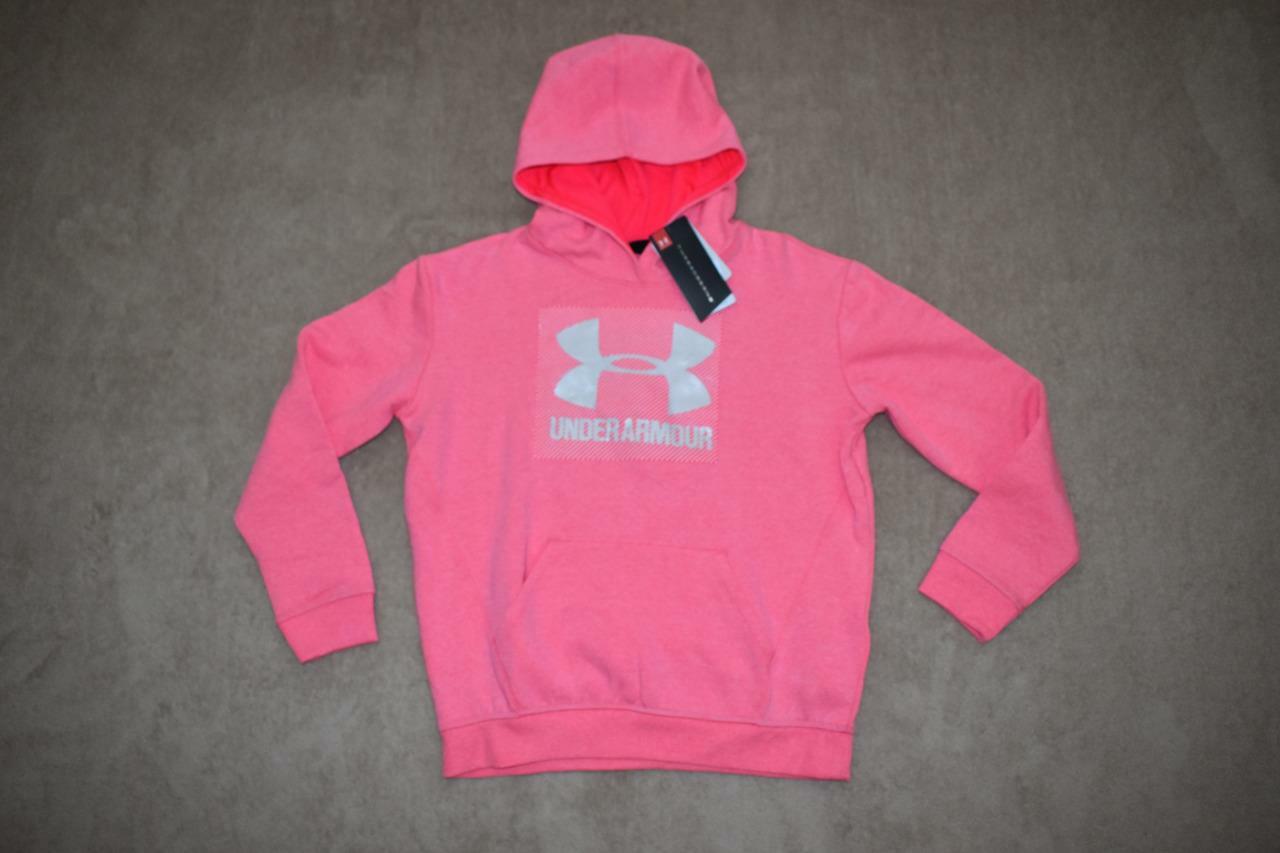 Under Armour Threadborn Fleece Girls’ Hoodie 1298893 975 Pink NWT | eBay