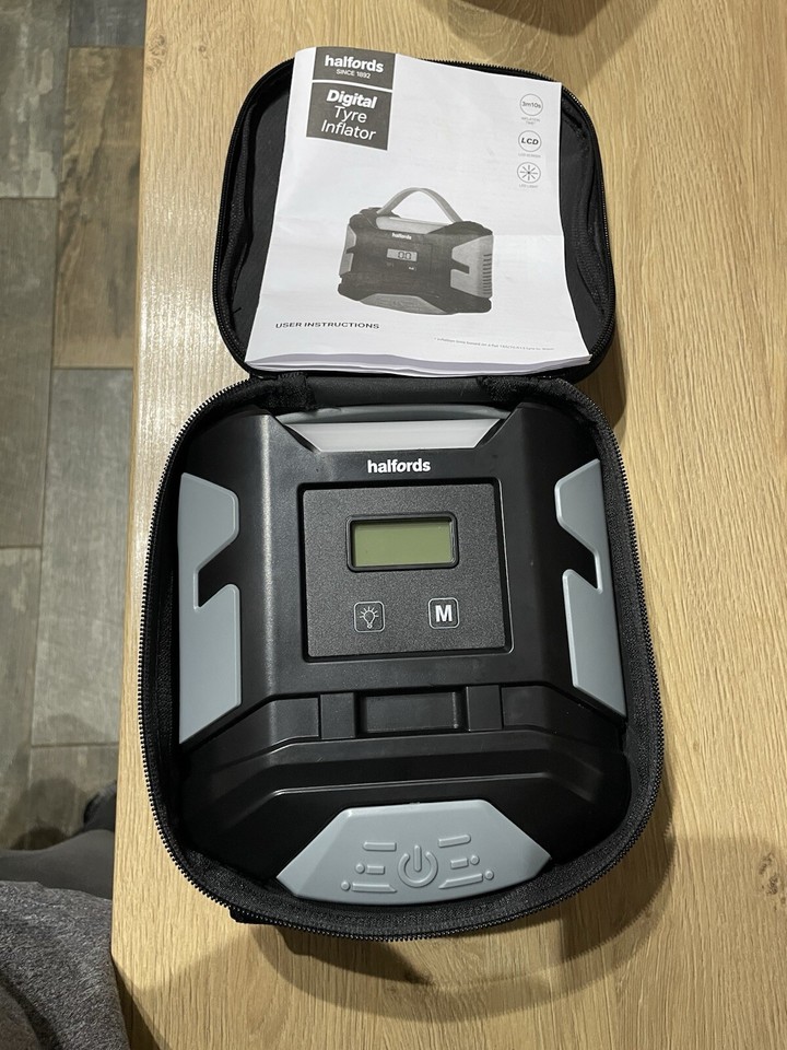 Halfords Digital Tyre Inflator RRP £45 OPEN BOX UNUSED | eBay