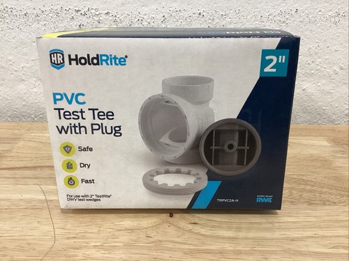 HOLDRITE Testrite 2 in. PVC Schedule 40 Hub Test Tee with Plug Fitting ...