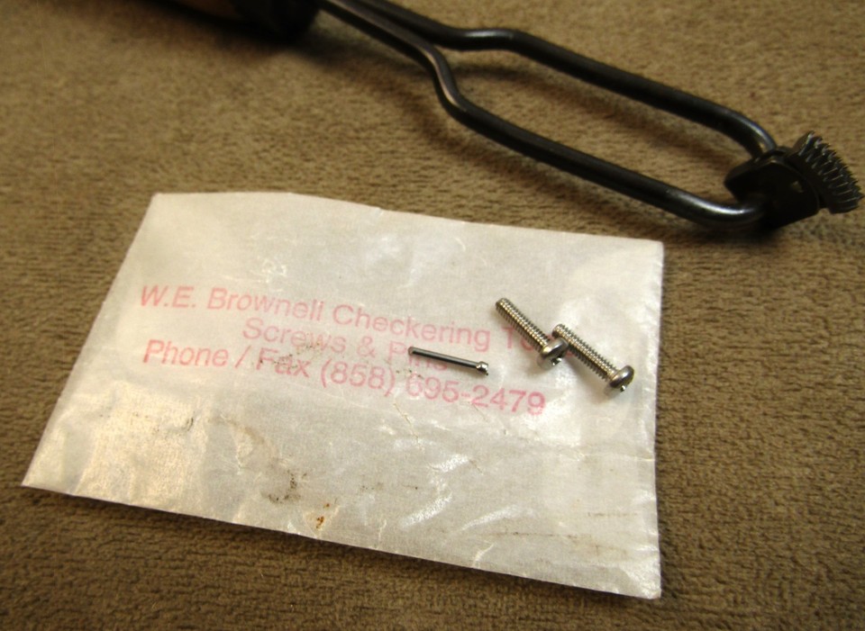 VINTAGE BROWNELLS FULL VIEW GUN RIFLE STOCK BUTTSTOCK FOREND CHECKERING ...