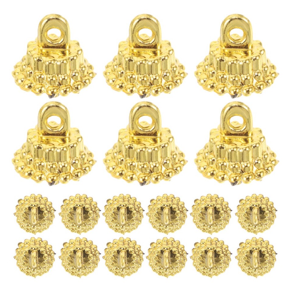 100 Pcs Plastic Christmas Ornament Caps Replacement for Disco Ball ...