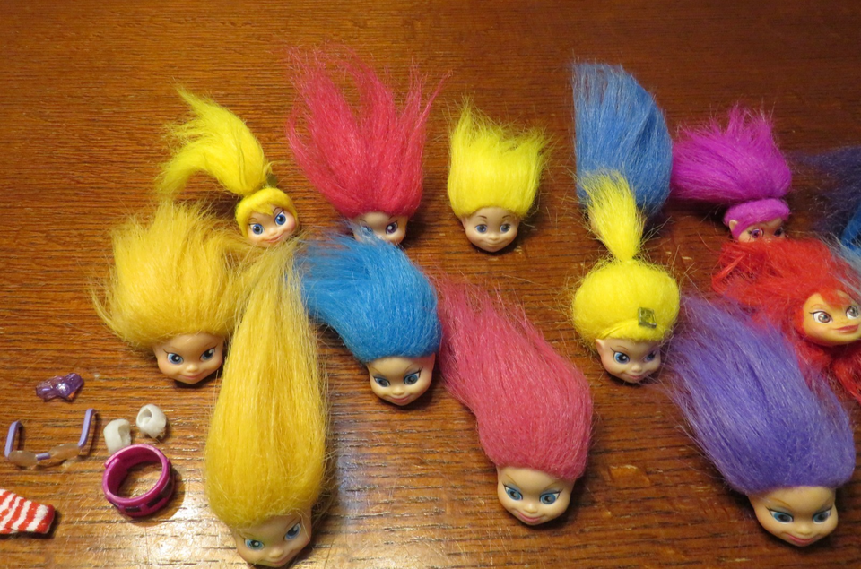 Hasbro TROLLZ It's A Hair Thing Mix & Match Lot ONYX, AMETHYST, RUBY ...