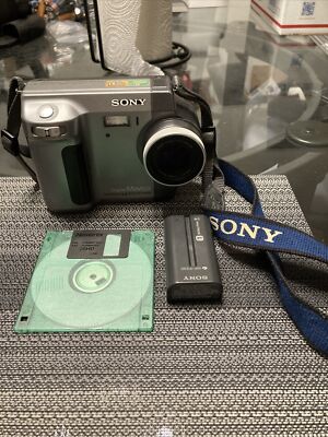 Sony MVC-FD90 Digital Mavica Still Camera 1.6 MP MPEG Movie W/ Battery ...
