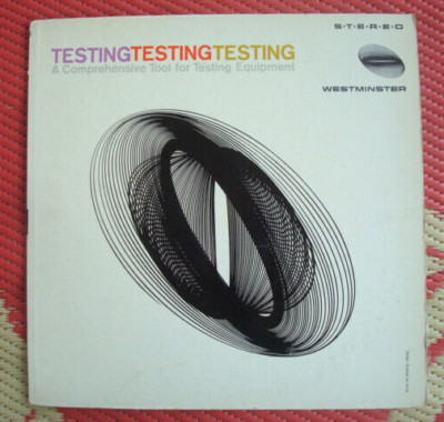 TESTING WESTMINISTER EQUIPMENT TESTING TOOL RECORD LP | eBay