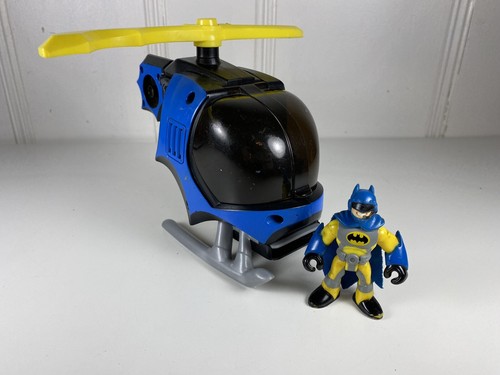 Fisher-Price Imaginext DC Superfriends Batman & Bat Copter Helicopter ...