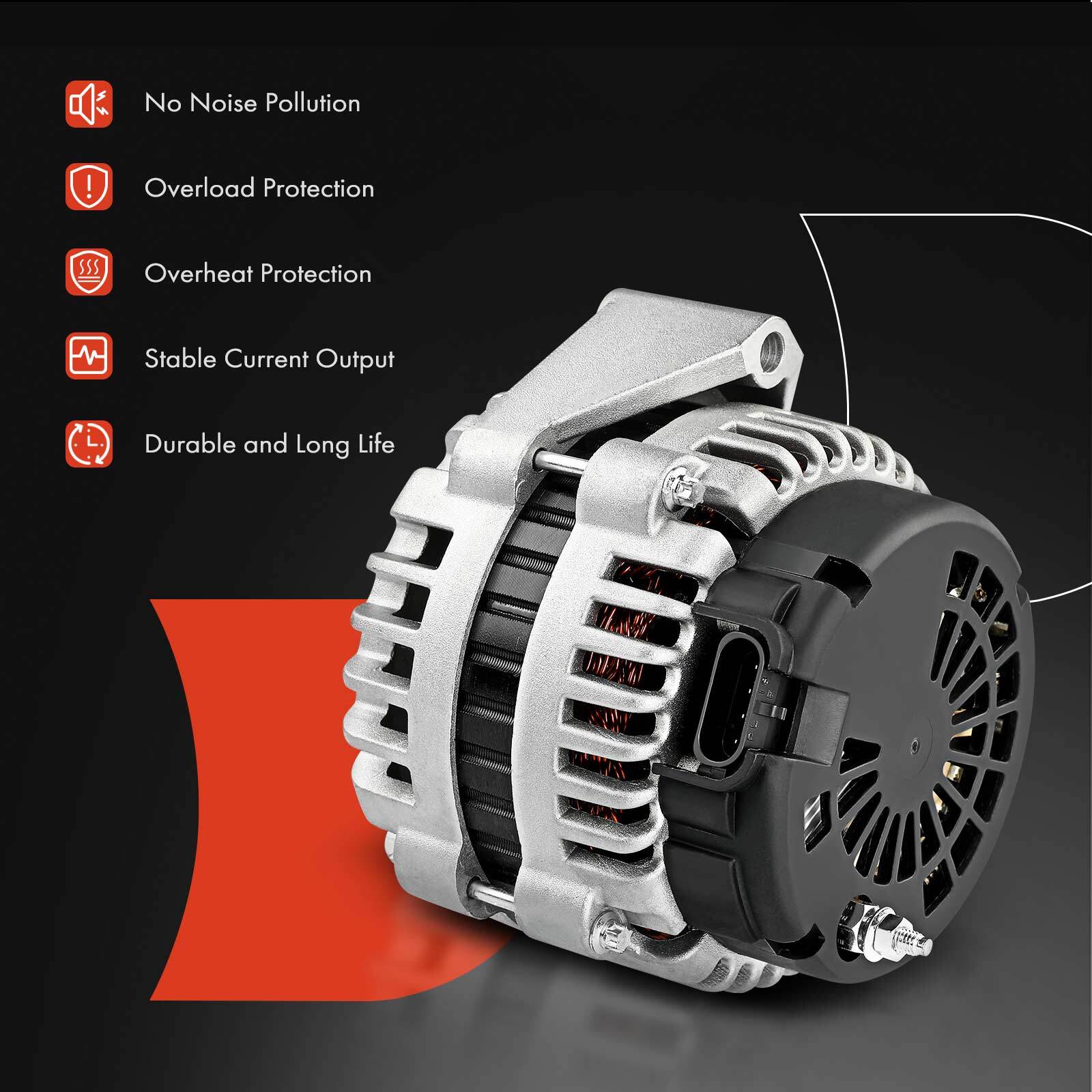 A-Premium Alternator for Mercedes-Benz S63 AMG 11-13 CL63 AMG 11-14 5 ...