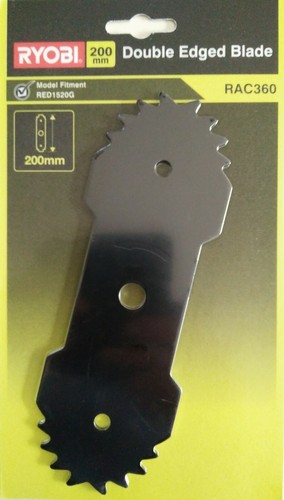RYOBI SPARE EDGER BLADE HEAVY DUTY DOUBLE SIDED 20cm - RAC360. RED1520G ...