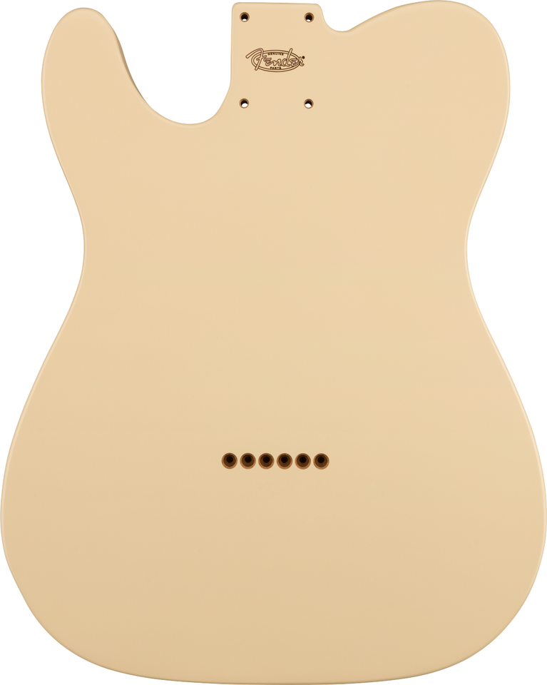OEM NIB Genuine Fender FULL THICKNESS ALDER TELE BODY White Electric SS ...