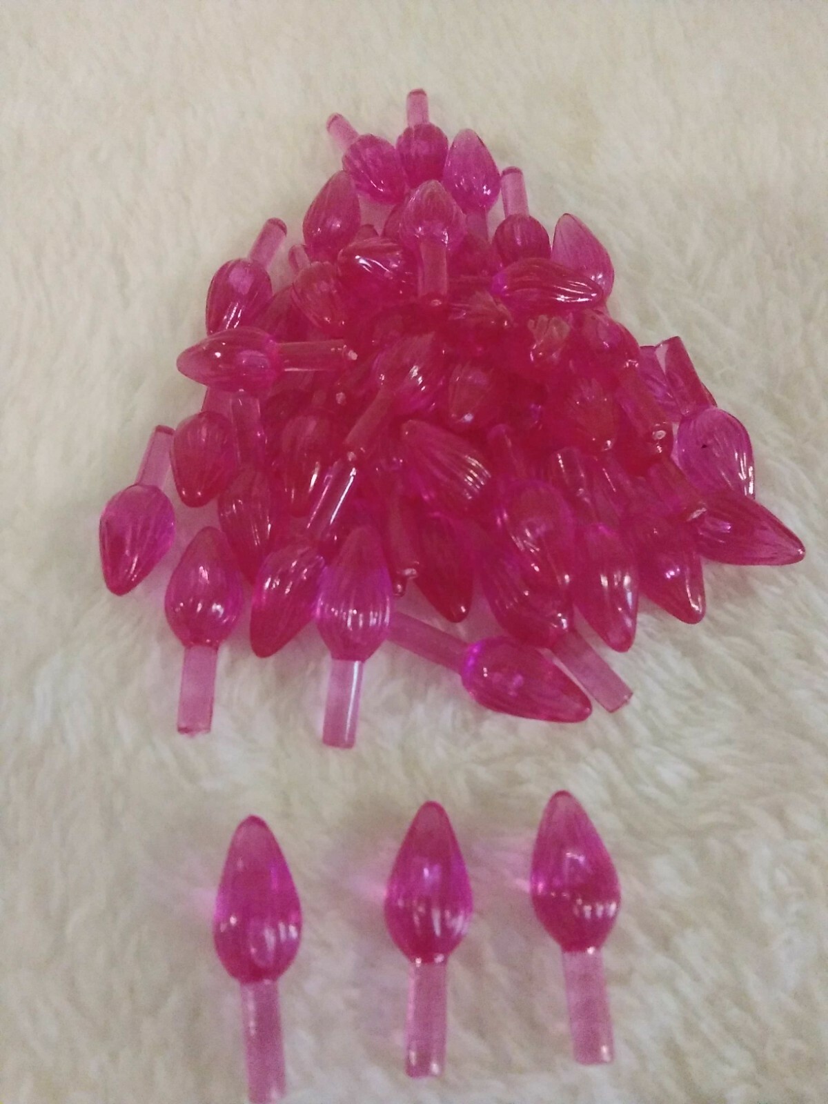 50 PINK SMALL TWIST BULBS Ceramic Christmas Tree Lights | eBay