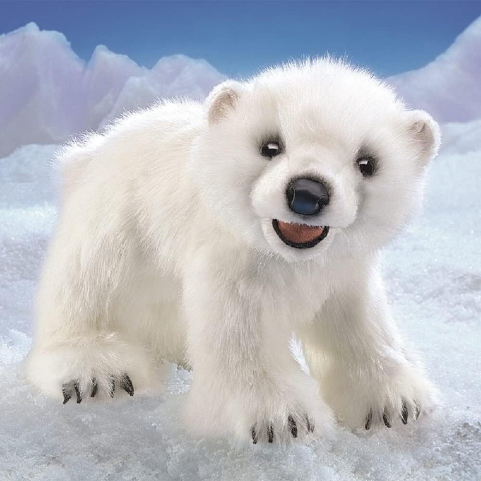 Polar Bear Cub Hand Puppet by Folkmanis | eBay