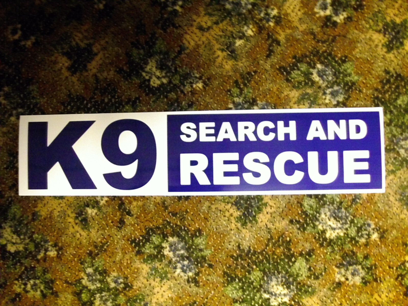 Magnetic K9 Search and Rescue Unit Sign Large 21 x 5 Fireman Medic ...