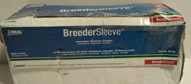 Ideal Neogen 36" Insemination Breeder Sleeves 1 Mil #bs100 for sale ...