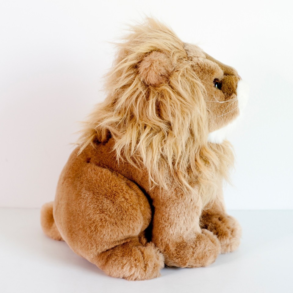 AMC Vintage Lion Plush Stuffed Animal 1985 Made in Korea 10" Pink Nose ...