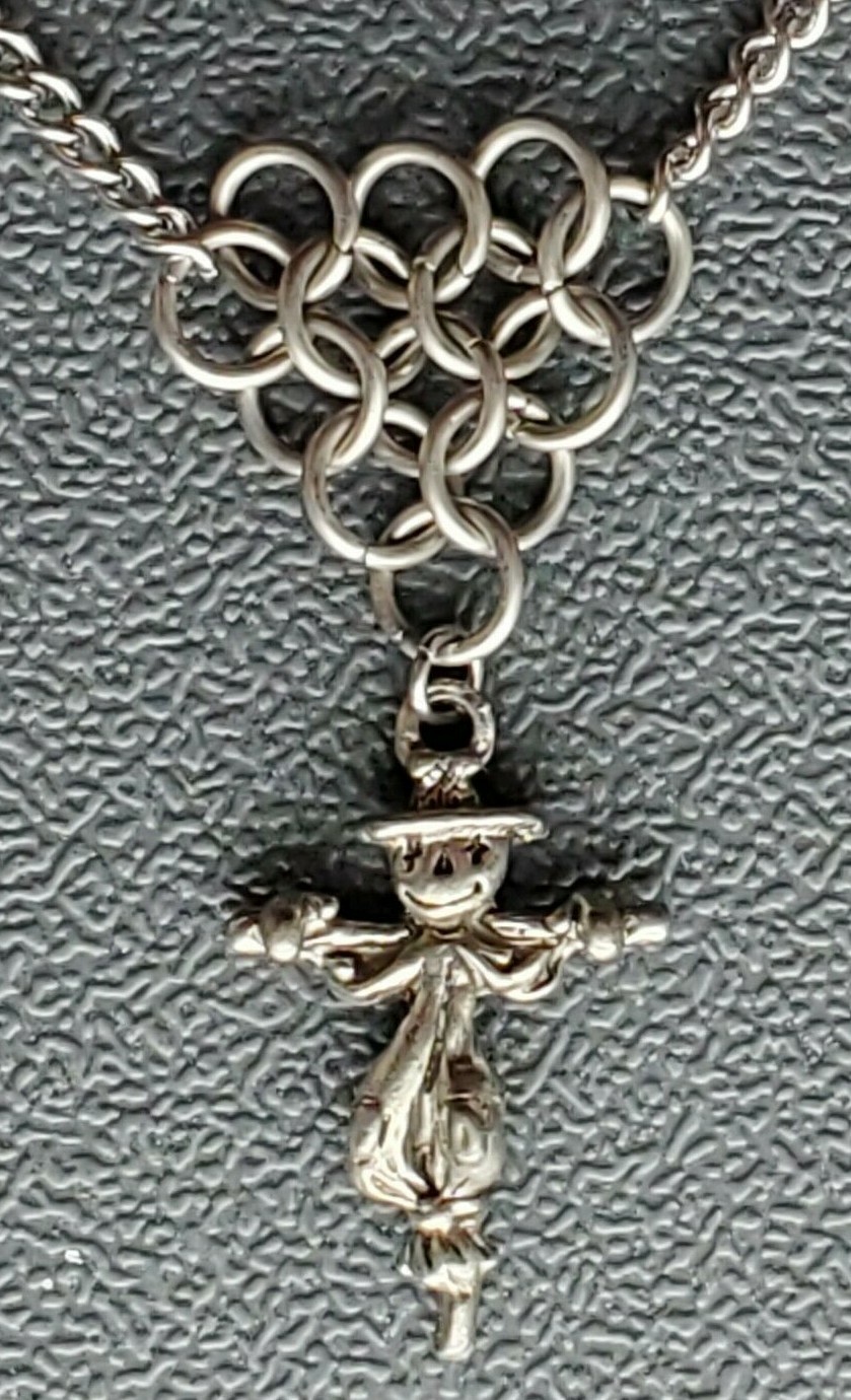 Halloween Scarecrow Pendant With Stainless Steel Chainmail | eBay