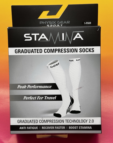 Stamina Graduated Compression Physix Gear Socks 2.0 Anti Fatigue ...