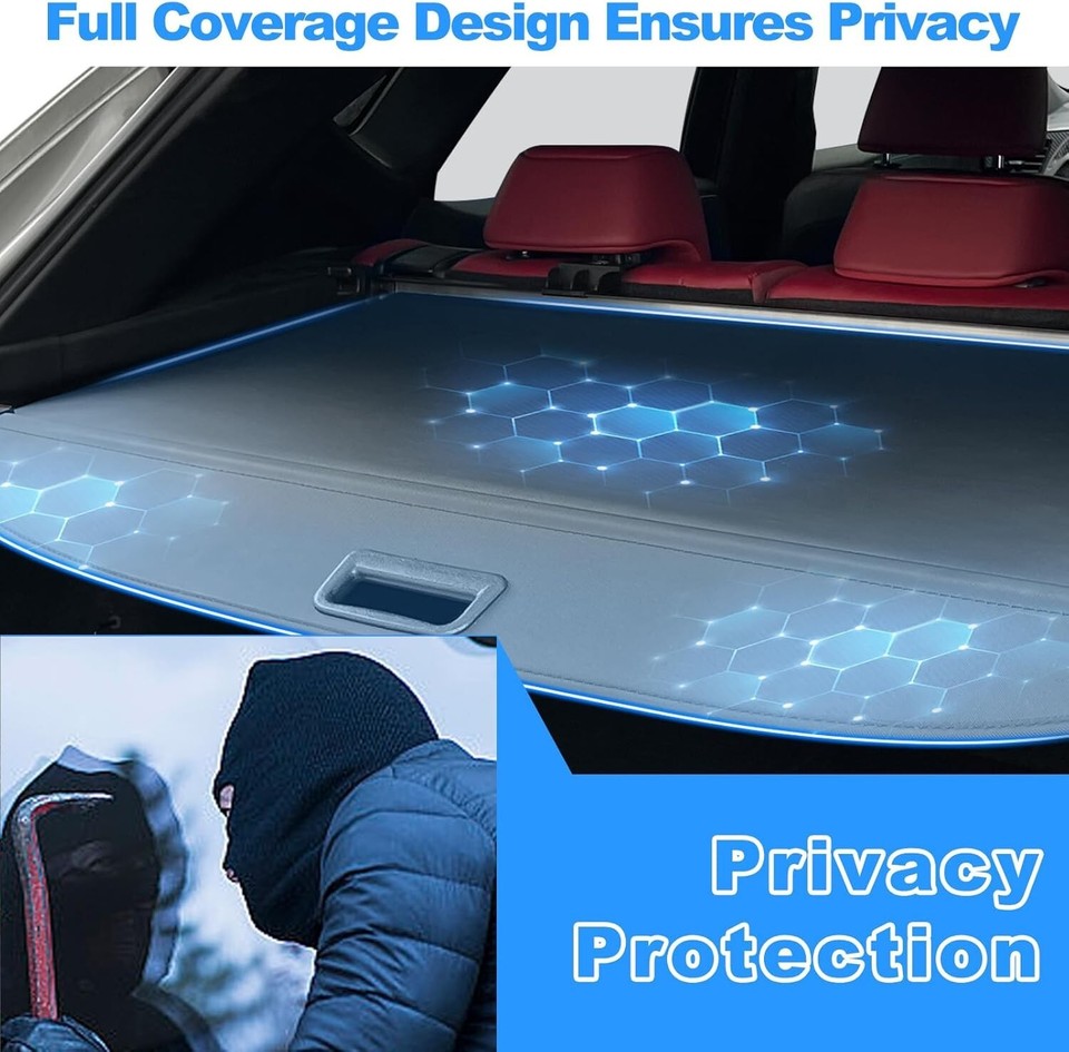 Cargo Cover for 2023 2024 Lexus NX NX250 NX350 NX350h NX450h+, Trunk ...