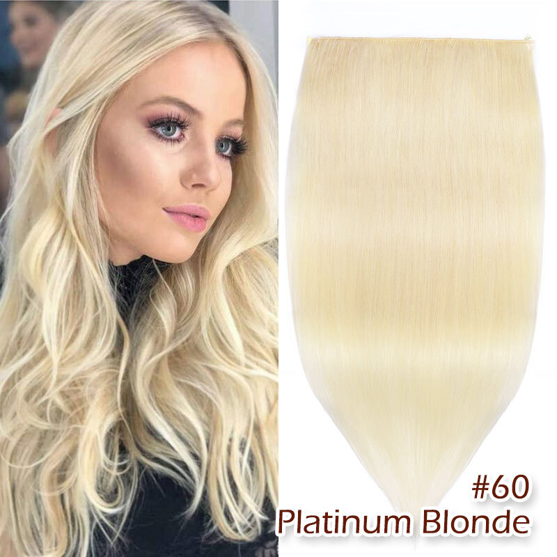 Real Invisible Wire In Human Hair Extension Secret Hidden Extensions ...