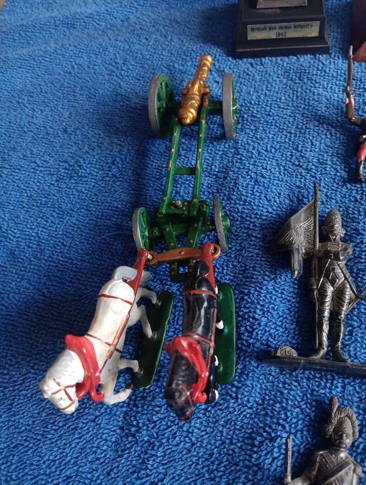 Metal Soldiers Bundle Lot Various Wars Britians Roman Vikings Pewter ...