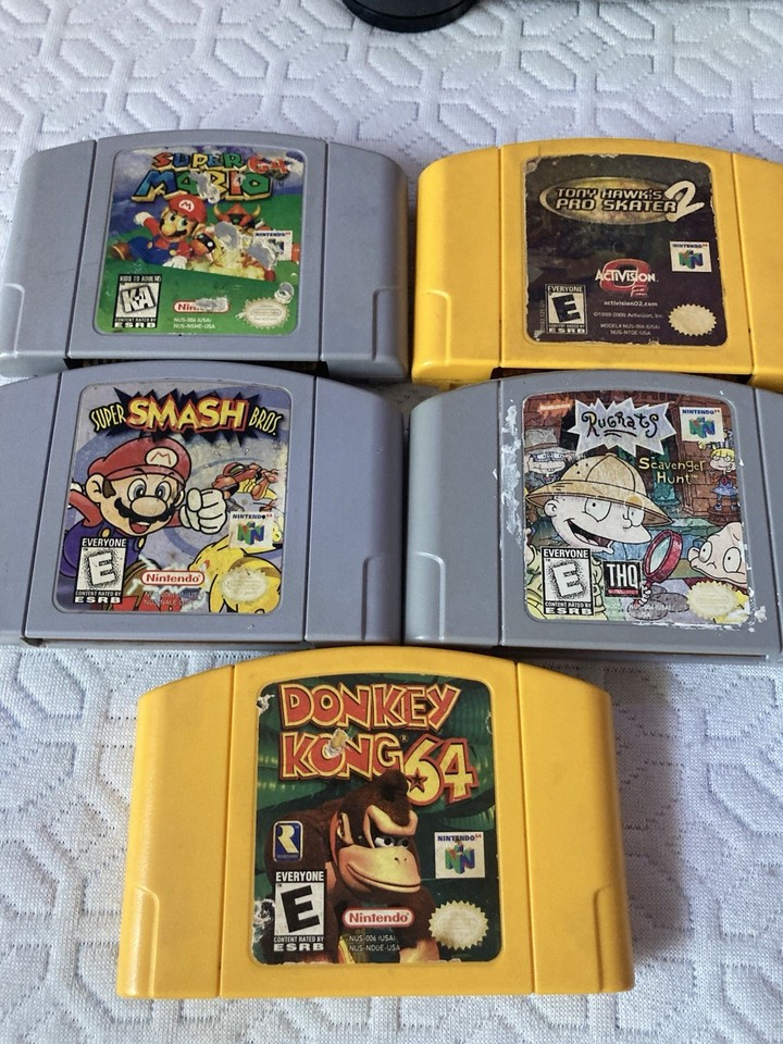 N64 Expansion Pack Console With 16 Authentic Game Lot, 3 Controllers ...