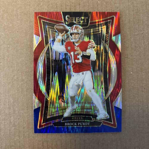 2024 Select Brock Purdy Red & Blue Prizm Shock | eBay