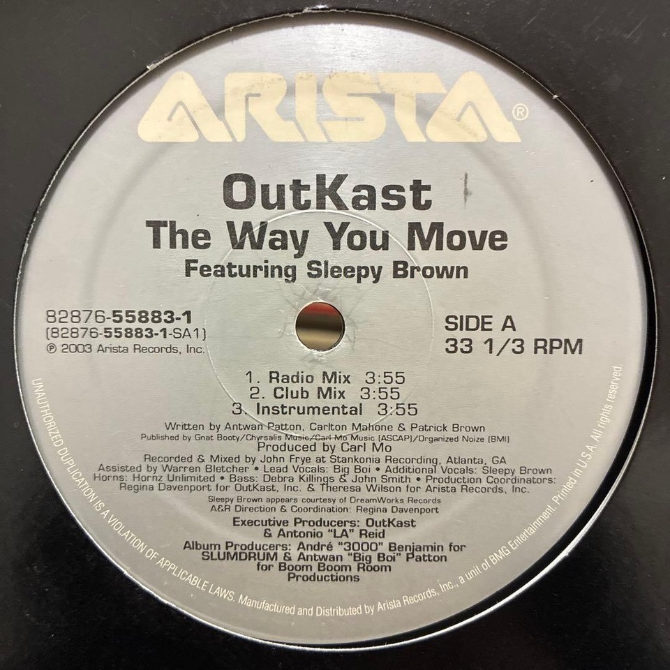 OutKast Hey Ya! The Way You Move 12" Vinyl Record Used | eBay