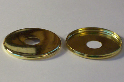 SET OF 2 BRASS PLATED 1 3/4" CHECK RINGS 1/8IP LAMP PART NEW 54752J | eBay