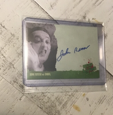 Autograph NIGHT OF THE LIVING DEAD JOHN RUSSO Trading Card Classic ...