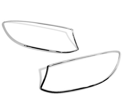 Chrome Headlights Trim Cover Surround Rim For Mercedes Benz S-Class ...