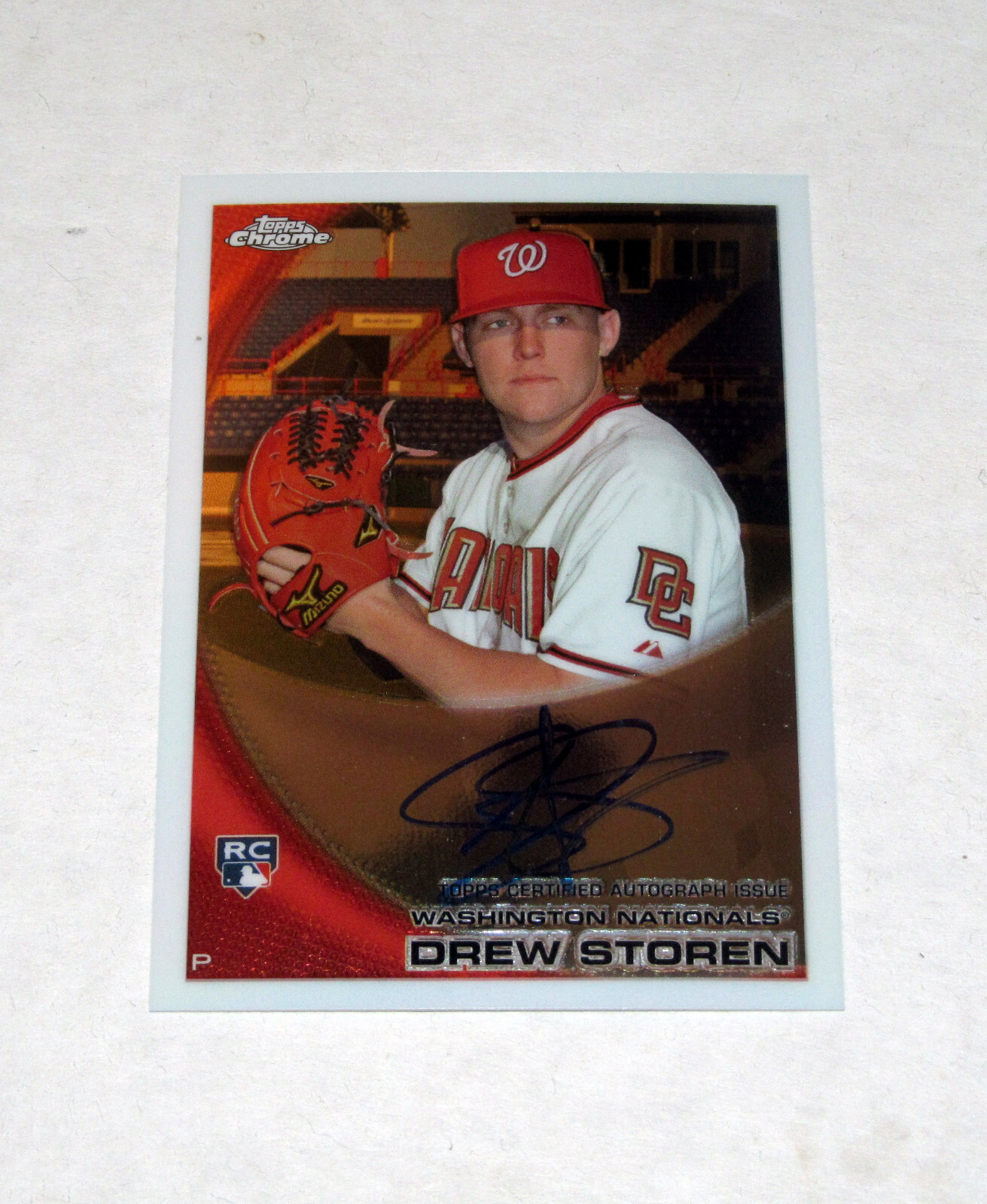 2010 Topps Chrome 216 Drew Storen Autograph Auto Rookie RC Nationals | eBay