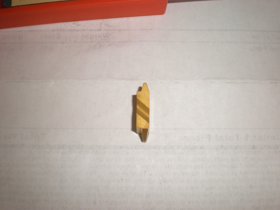 CARBIDE GRINDING CARBIDE ACME STUB THREADING 10 NEW INSERTS NAS-3L6 MOD ...