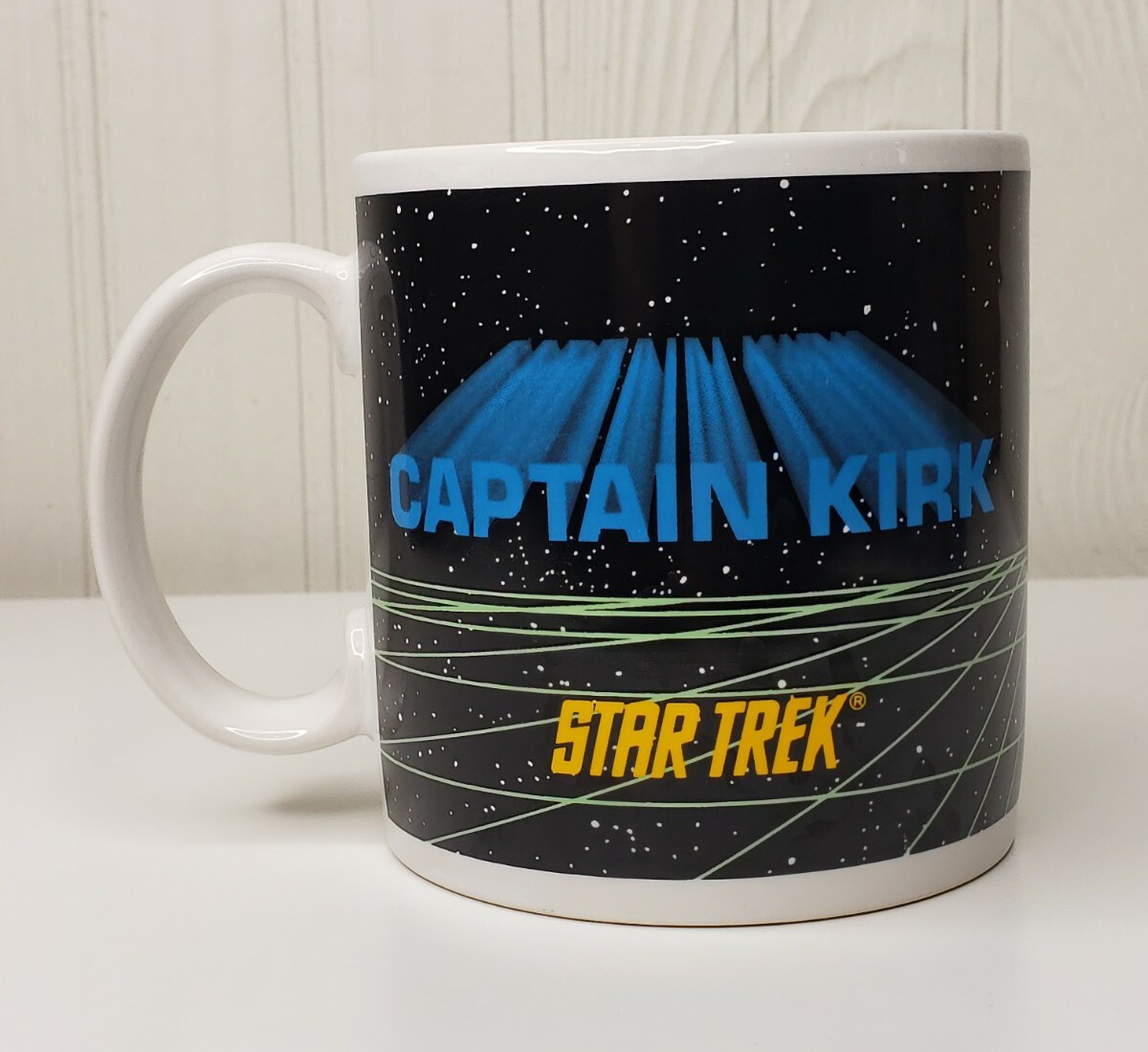 1991 Star Trek Captain Kirk Mug Coffee Cup Paramount Hamilton P7517 Sci ...