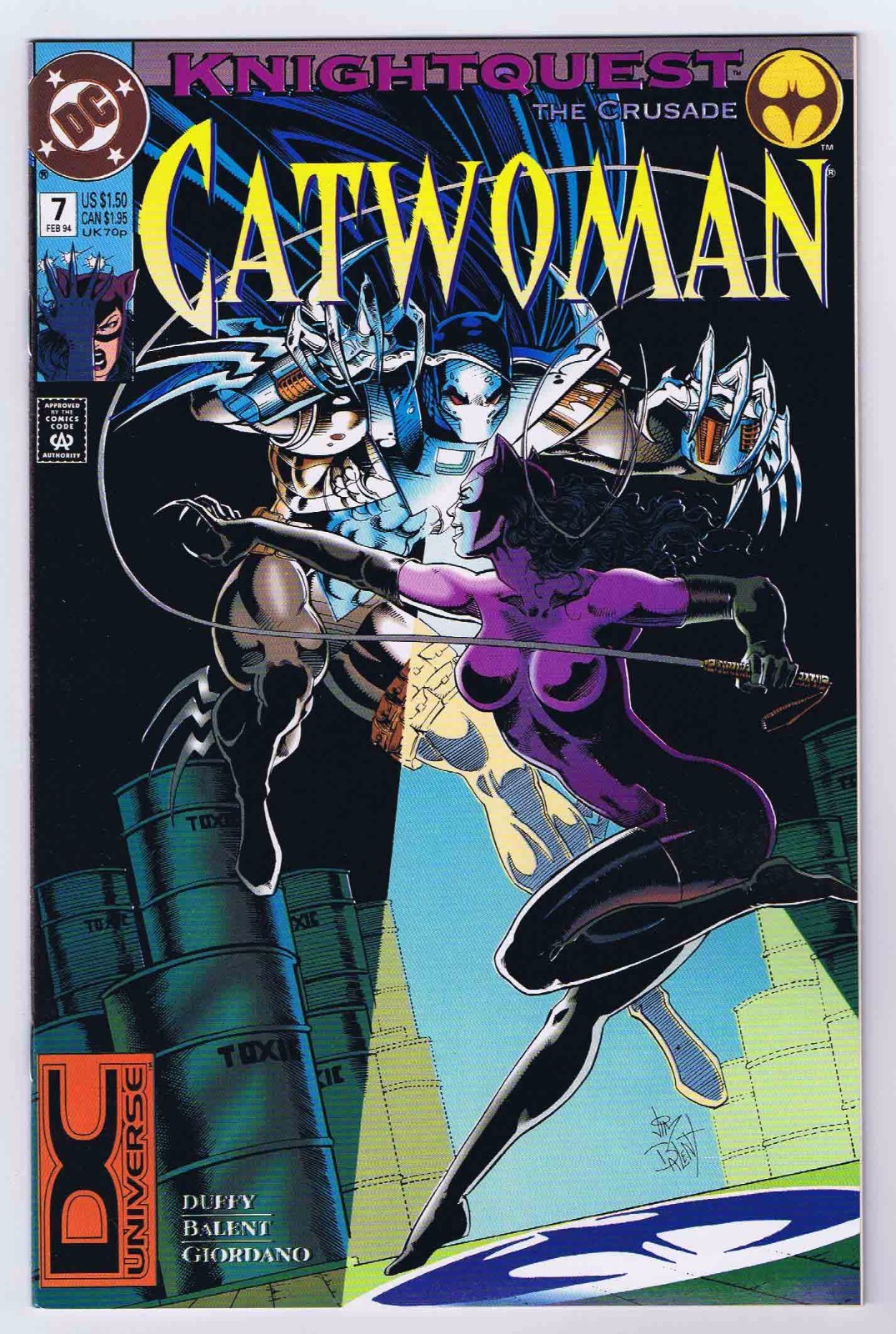 Catwoman #7 DC Universe UPC Variant Very Fine Jim Balent 1994 DC Comics ...