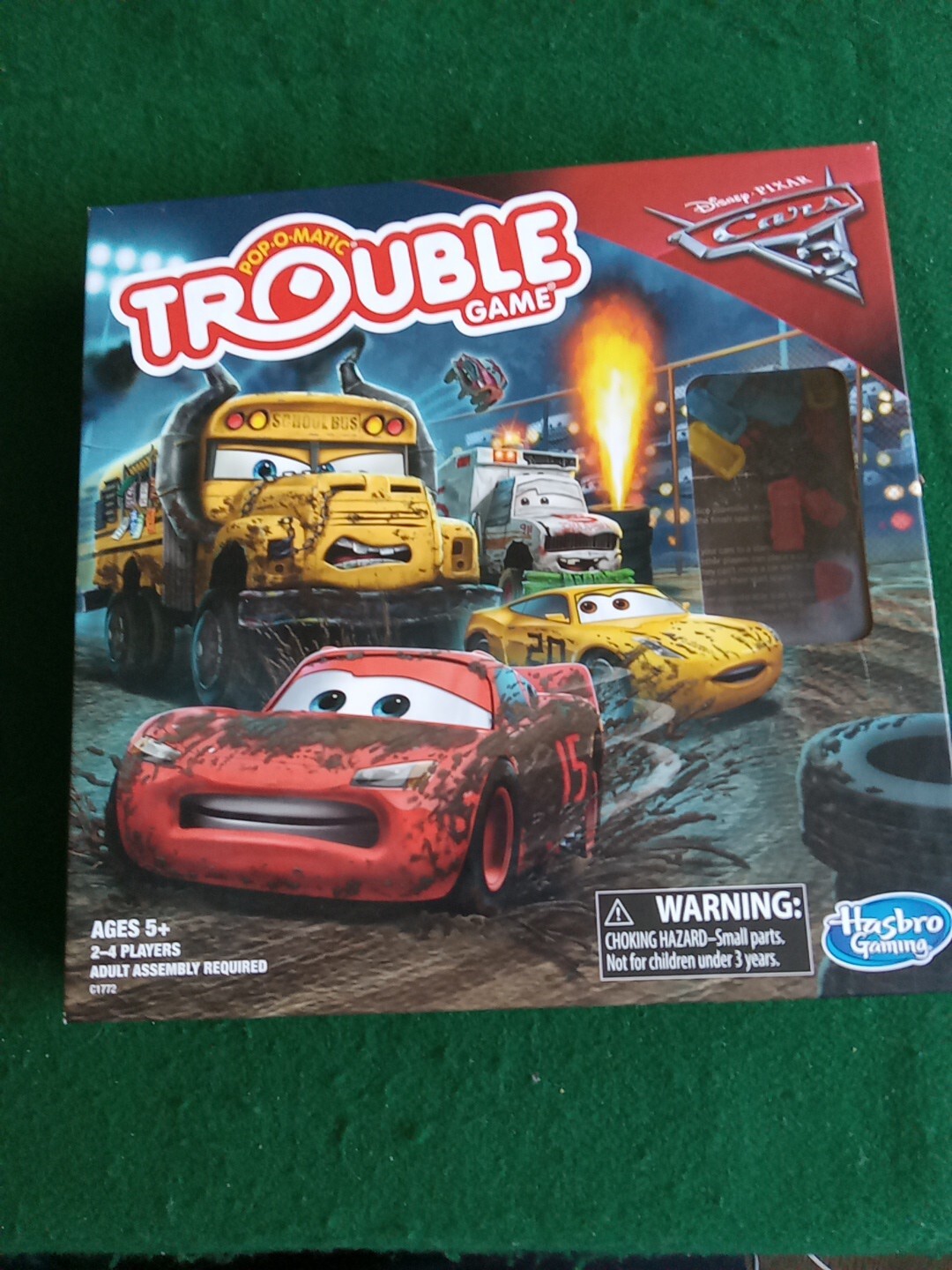 Disney Pixar Cars 3 Pop-O-Matic Trouble Board Game Hasbro. 630509520947 ...