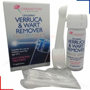 Carnation Cryospray Verruca and Wart Remover Freeze Spray Easy Use ...