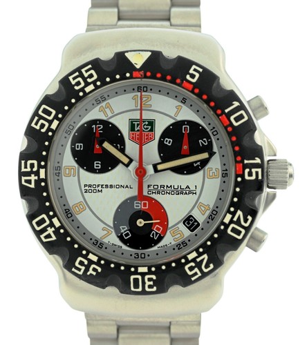 Tag Heuer 38mm Men's Formula 1 White F1 Timekeeper Edition Watch- Ref ...