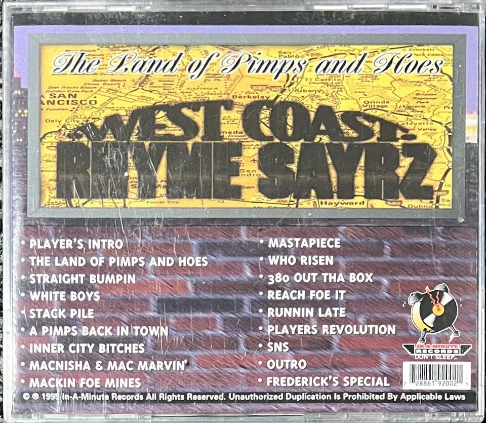 The Land of Pimps and Hoes [PA] by West Coast Rhyme Sayrz (CD, Nov-1995 ...