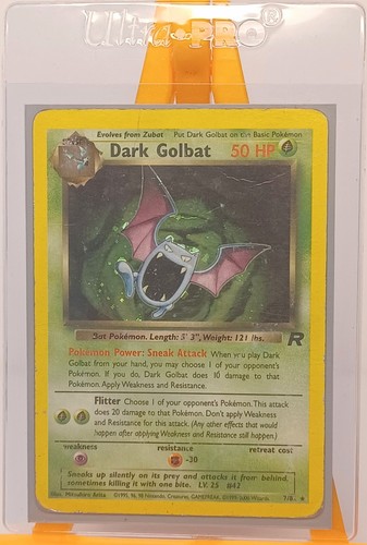 DARK GOLBAT 2000 POKEMON ORIGINAL TEAM ROCKET RARE HOLO 7/82 HP | eBay