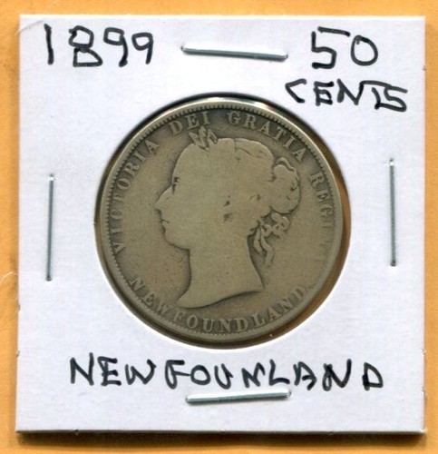 1899 NEWFOUNDLAND 50-Cents Coin - Free Shipping | eBay