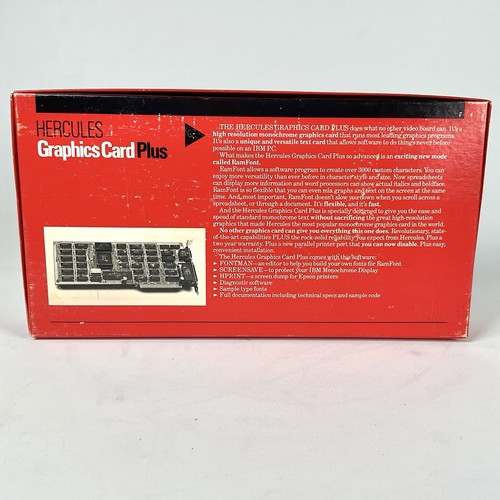 Hercules Graphics Card Plus Model 112 RamFont Vintage Computing | eBay