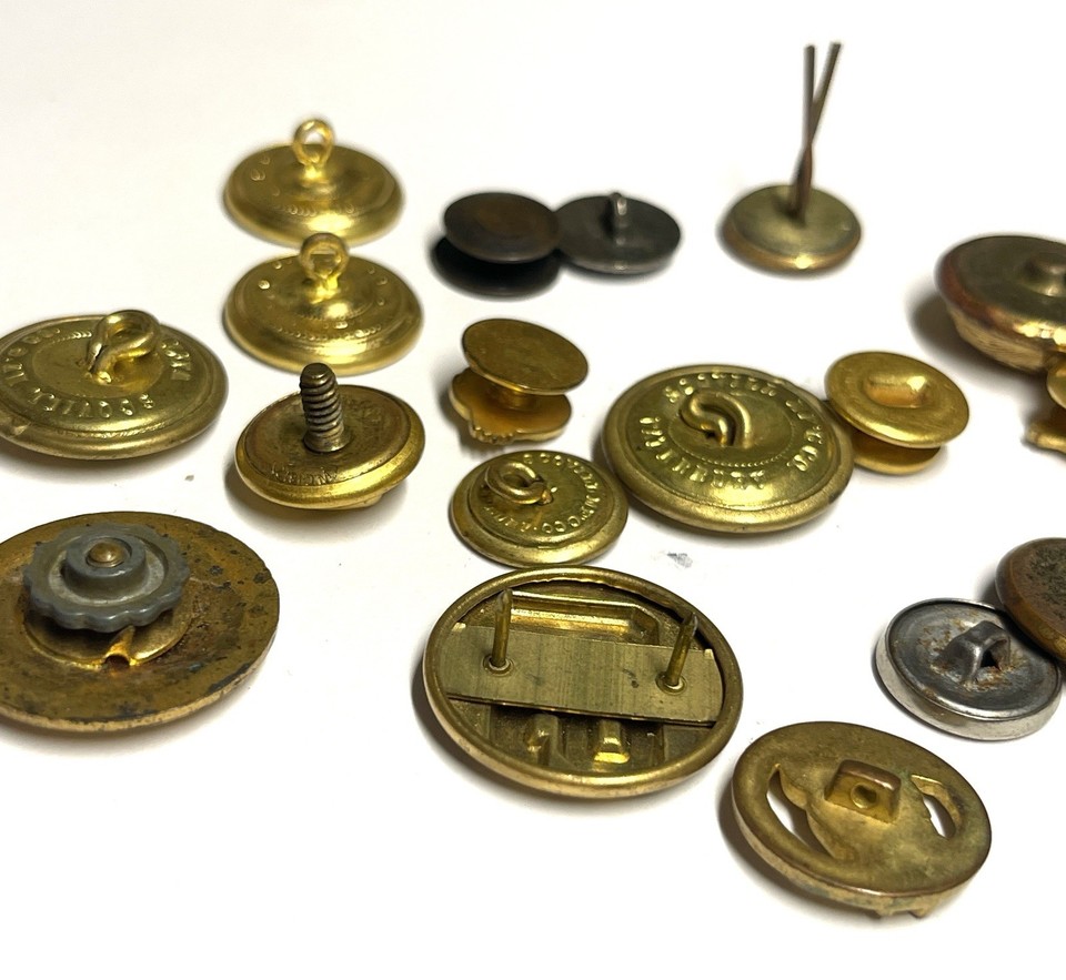 Vintage Lot Various Military Buttons | eBay