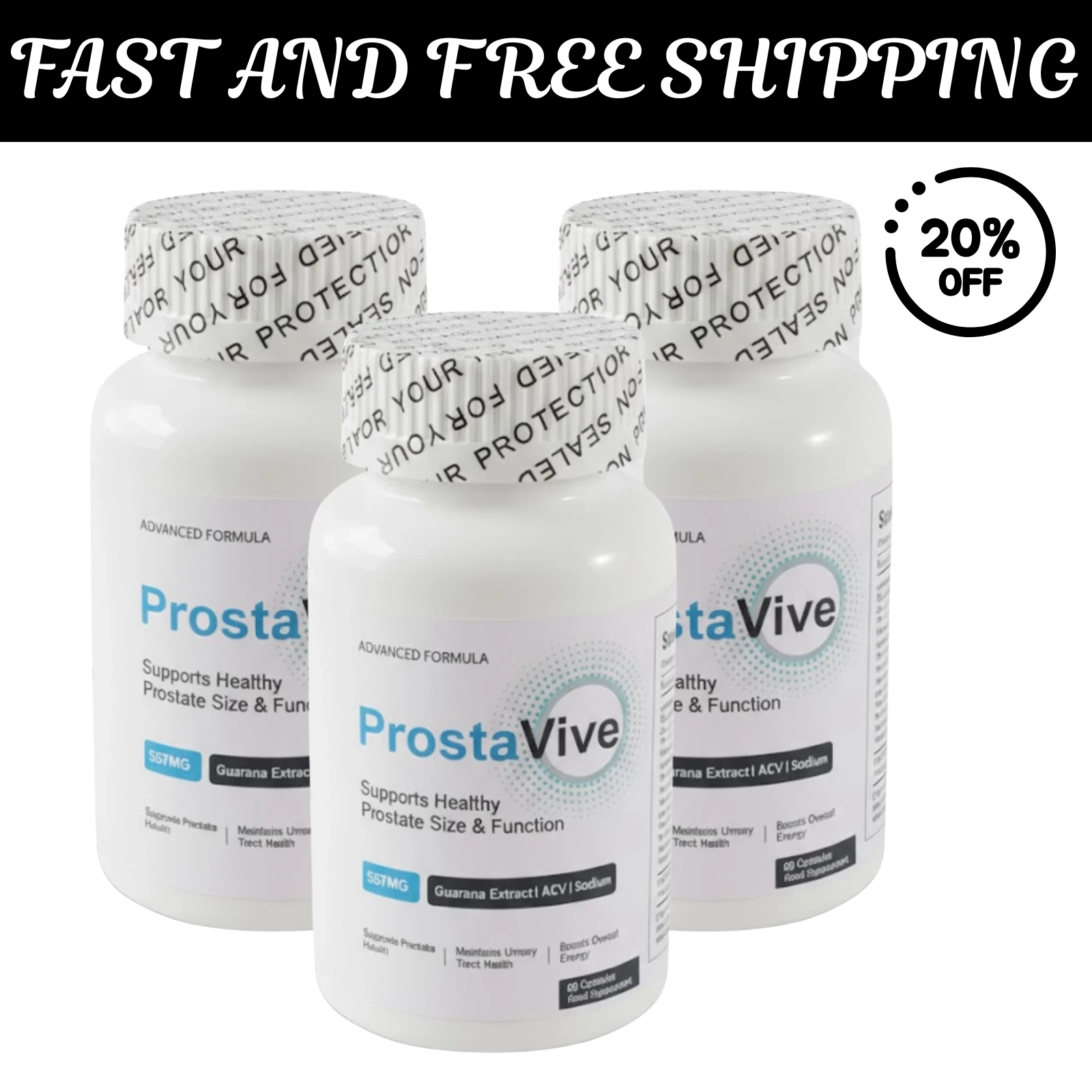 (3 Pack) Prosta Vive - Prostate Support- 60Capsules - USA | eBay