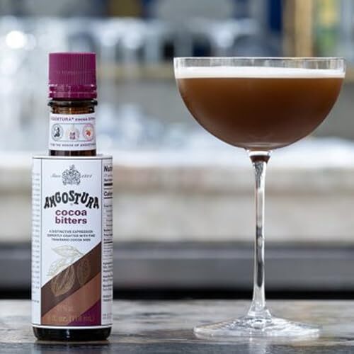 Angostura Cocoa Bitters - 4 FL OZ, Premium Cocktail Bitters for Home ...