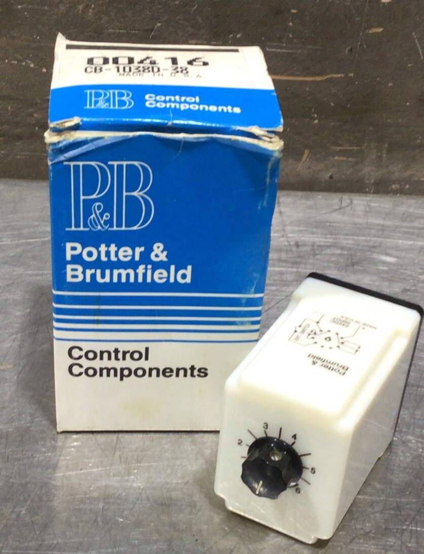 POTTER & BRUMFIELD CB-1038D-38 TIME DELAY RELAY 0.1-10SEC, 00416 ...