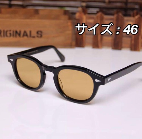 MOSCOT LEMTOSH 46 Frame Black Lens light brown Sunglasses W/Case | eBay