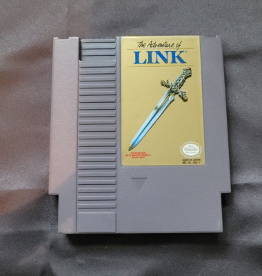 Zelda II: The Adventure of Link Gray Cart Nintendo NES Cart Near Mint ...