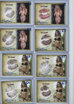 Vietnamese Tee Zaang Signed & Kissed Trading Card #67 Glamour SoCal Model | eBay